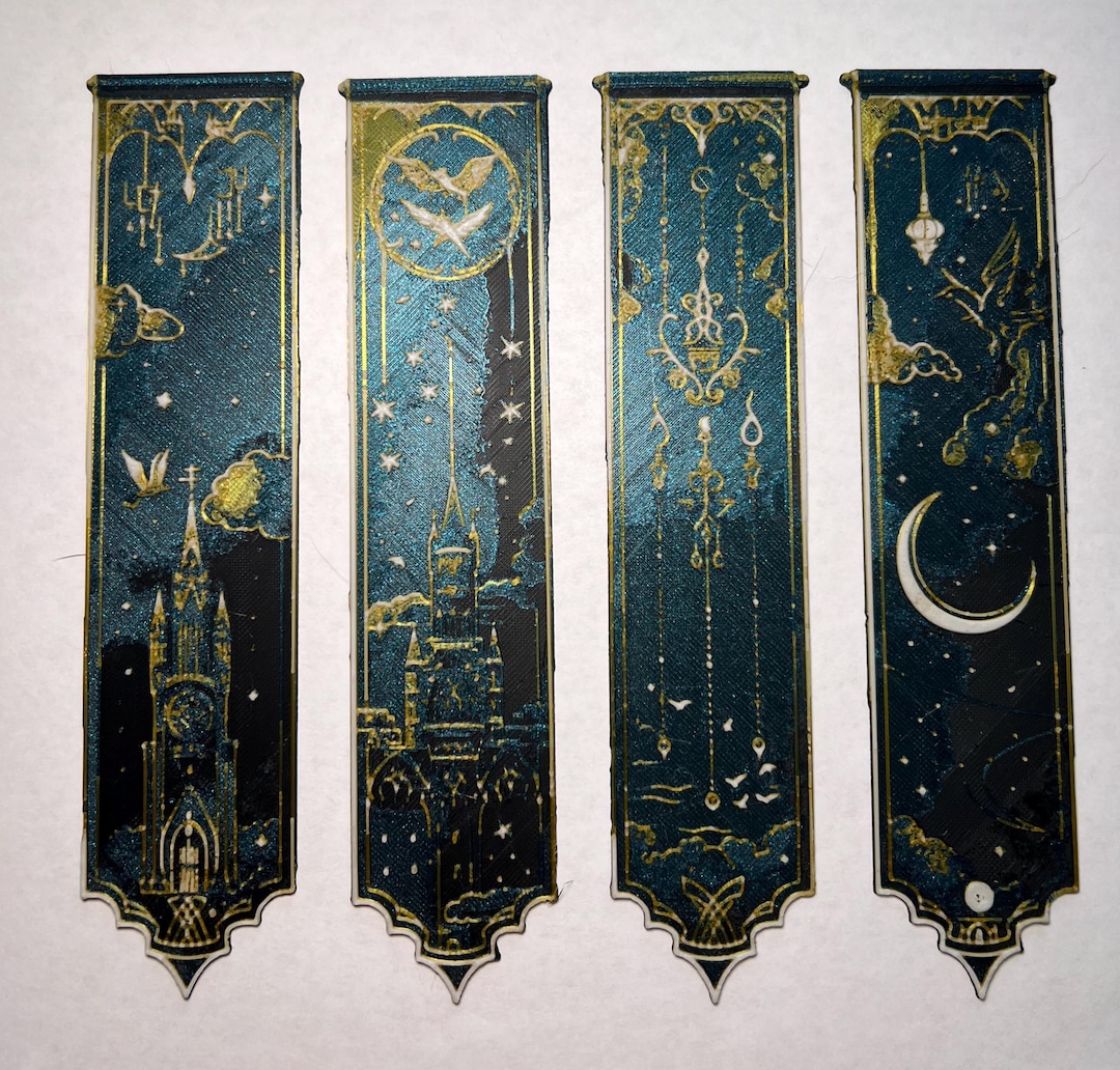 Fantasy Inspired Bookmark Set 3D Printed Magical Collection for Book ...