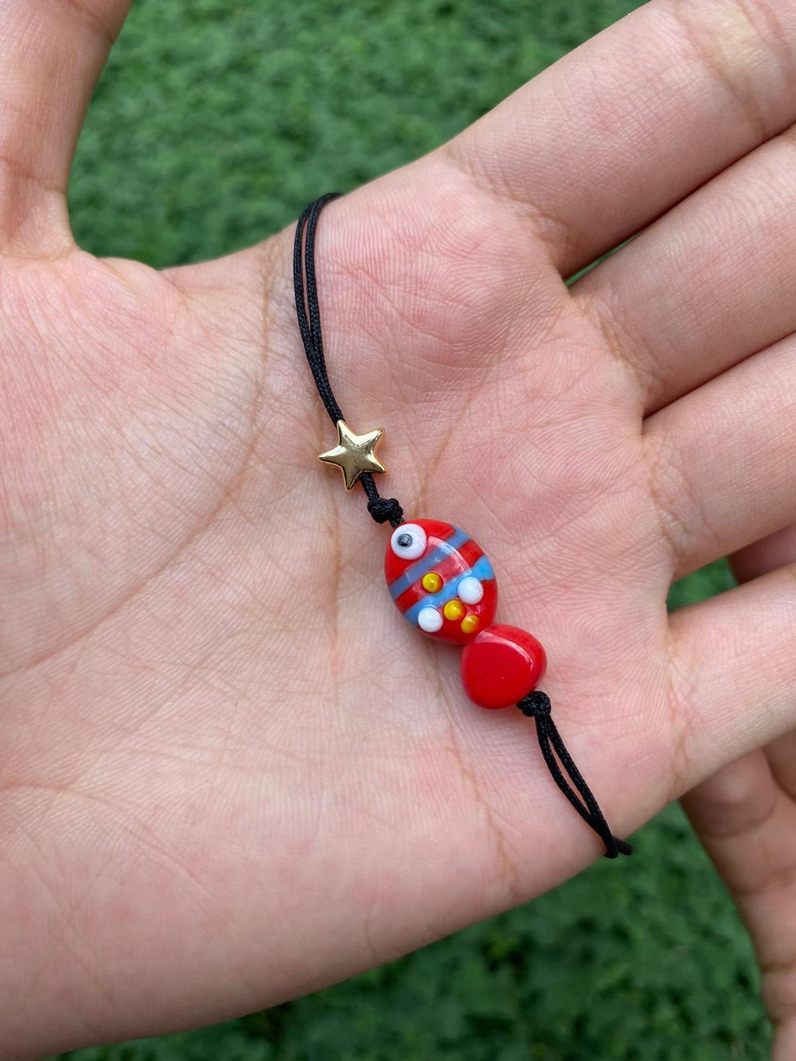 Handmade Fish Bead Bracelets With Charms - Etsy