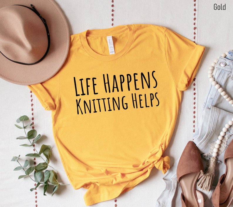 Knitting Shirt Funny Knitting T-shirt Gift for Knitters Knitting Lover ...