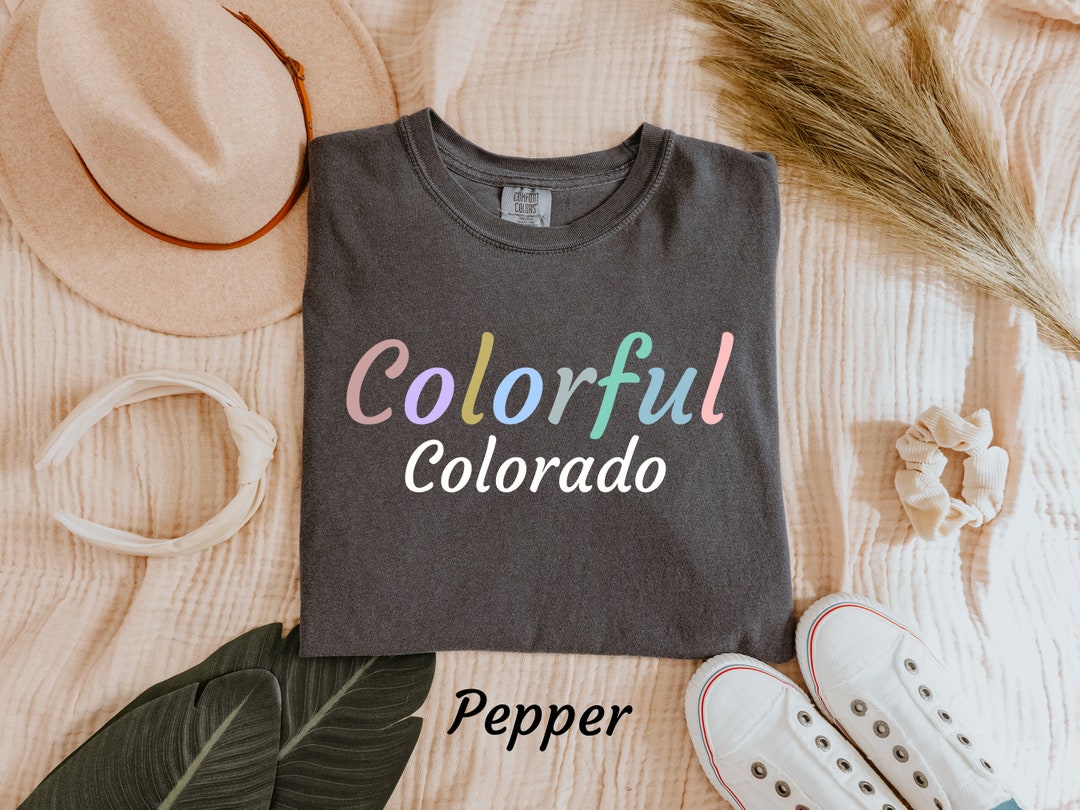 Comfort Colors Colorful Colorado Tshirt, Colorful Colorado Shirt ...