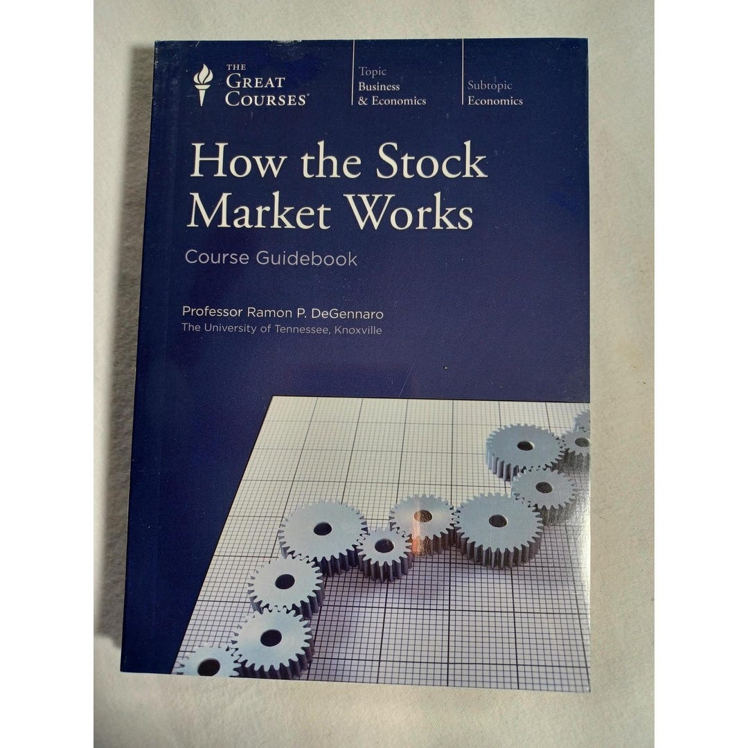 How the Stock Market Works DVD Great Courses Ramon P Degennaro Set ...