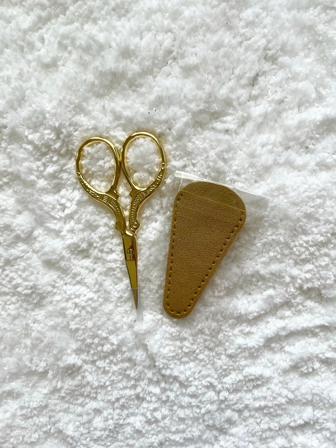 Gold Embroidery Scissors With Sheath: for Cross Stitch, Needlework ...