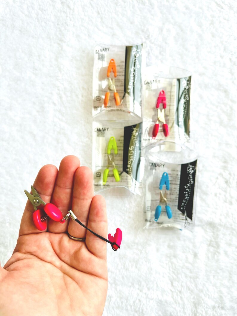 Pinch Scissors : Smallest Scissors Ever, Travel Safe Size, Magnetic ...