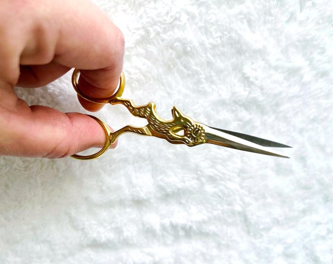 Rabbit Embroidery Scissors: 4" Needlework Craft Tool. Precise for Large ...