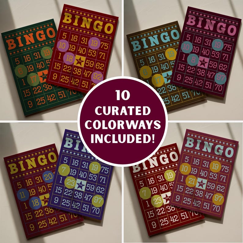 Custom Date Bingo Art Print | Anniversary Gift (edit on Canva, Digital ...