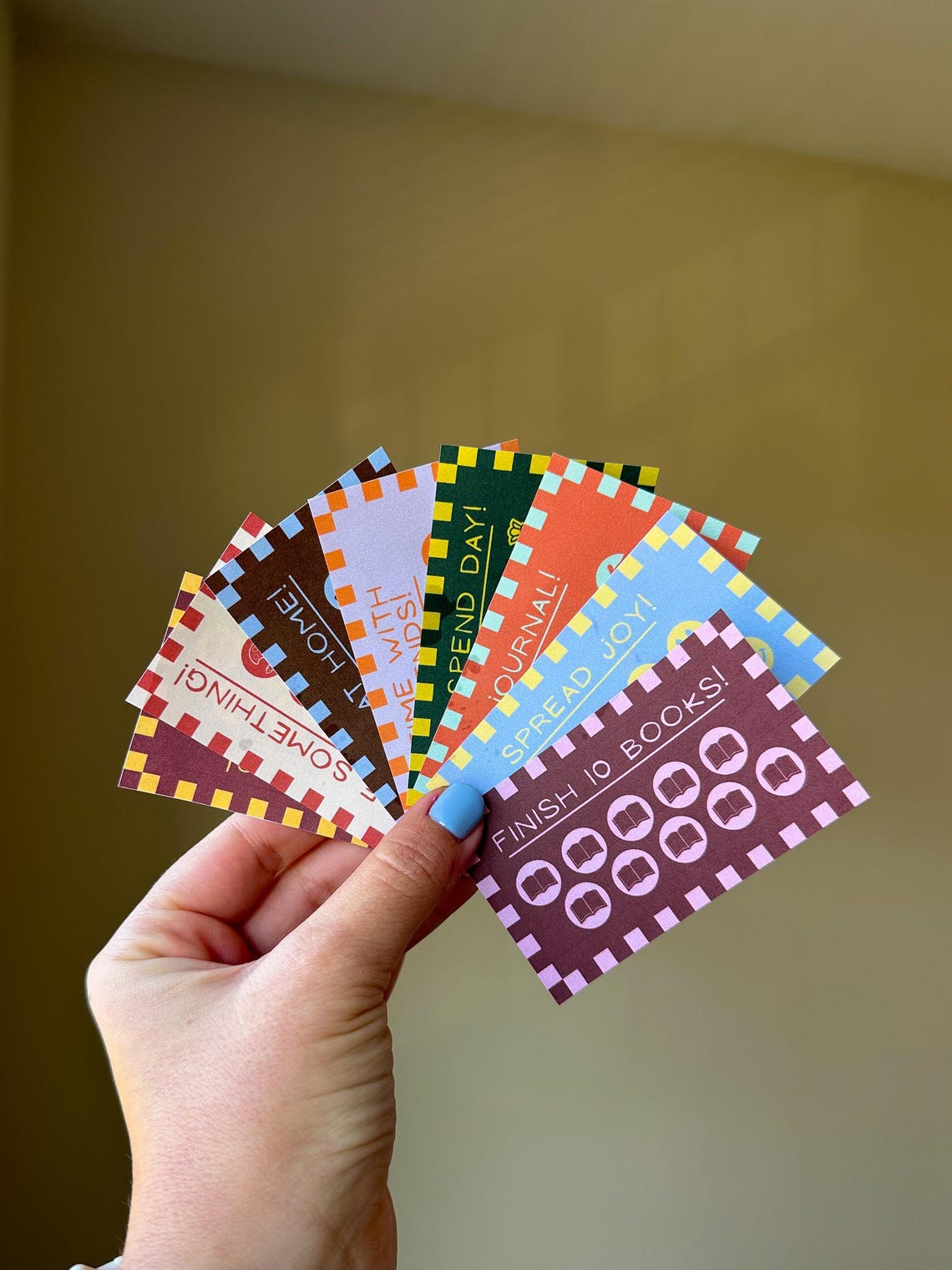 Punch Card Habit Tracker Printable | Editable Canva Goal Tracker Cards ...