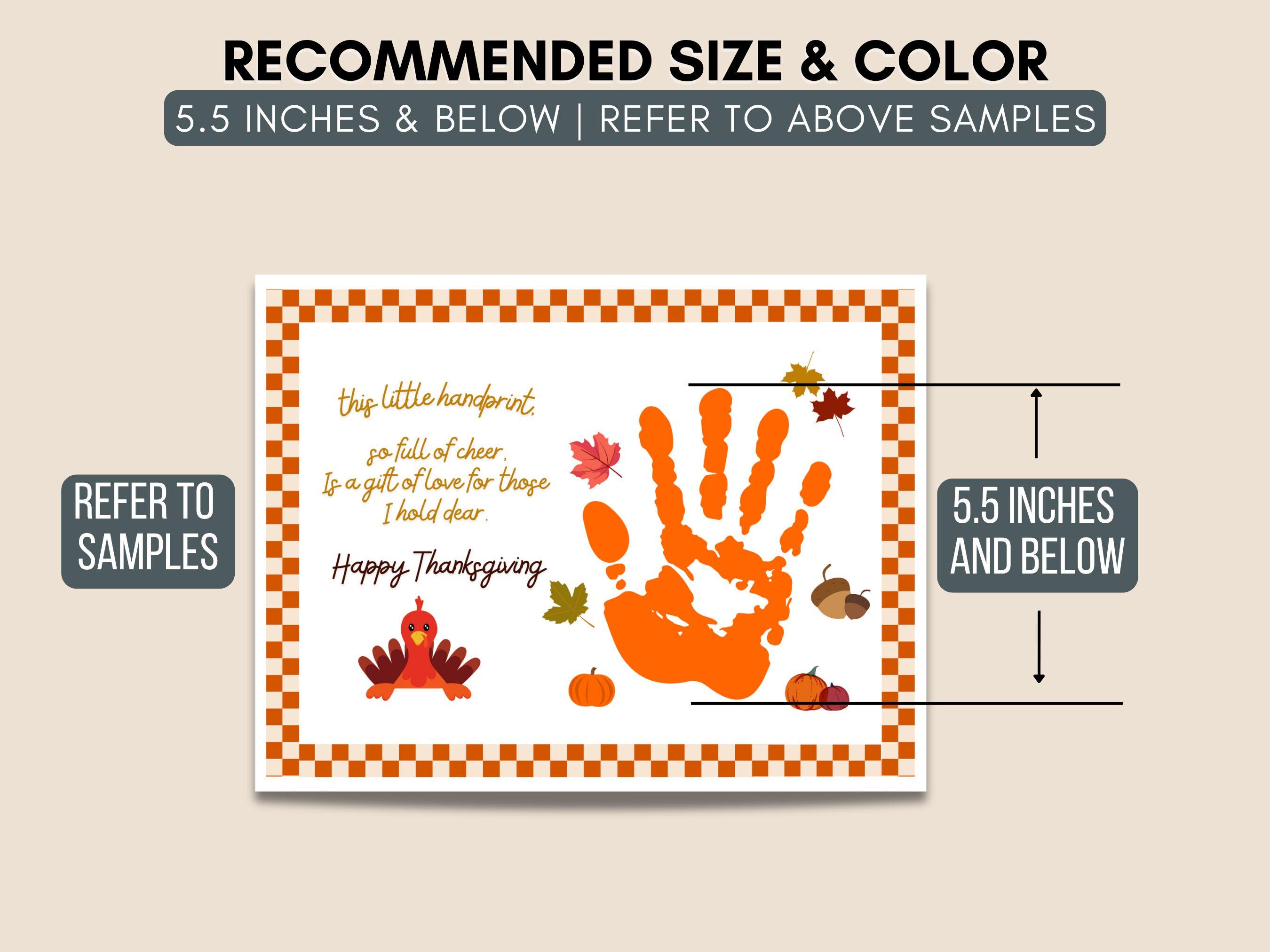 Thanksgiving Handprint Placemat, Turkey Handprint Art, Handprint Poem ...