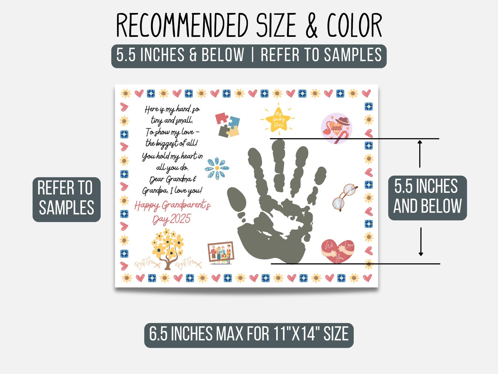 Grandparents Day Handprint Craft, Grandparents Day Handprint Art ...