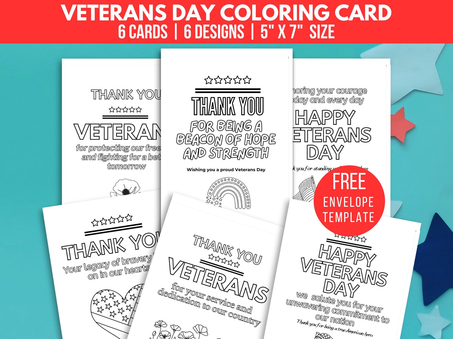 Veterans Day Coloring Card, Veterans Day Poppy Remembrance, Veterans ...