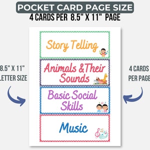 Daily Visual Schedule Pocket Chart Card, Daily Routine Pocket Chart ...