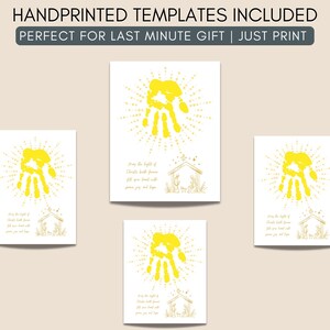 Nativity Handprint Craft, Nativity Scene Christmas Handprint, Sunday ...