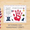Veterans Day Remembrance Day Poppy handprint Art Craft for Toddler ...