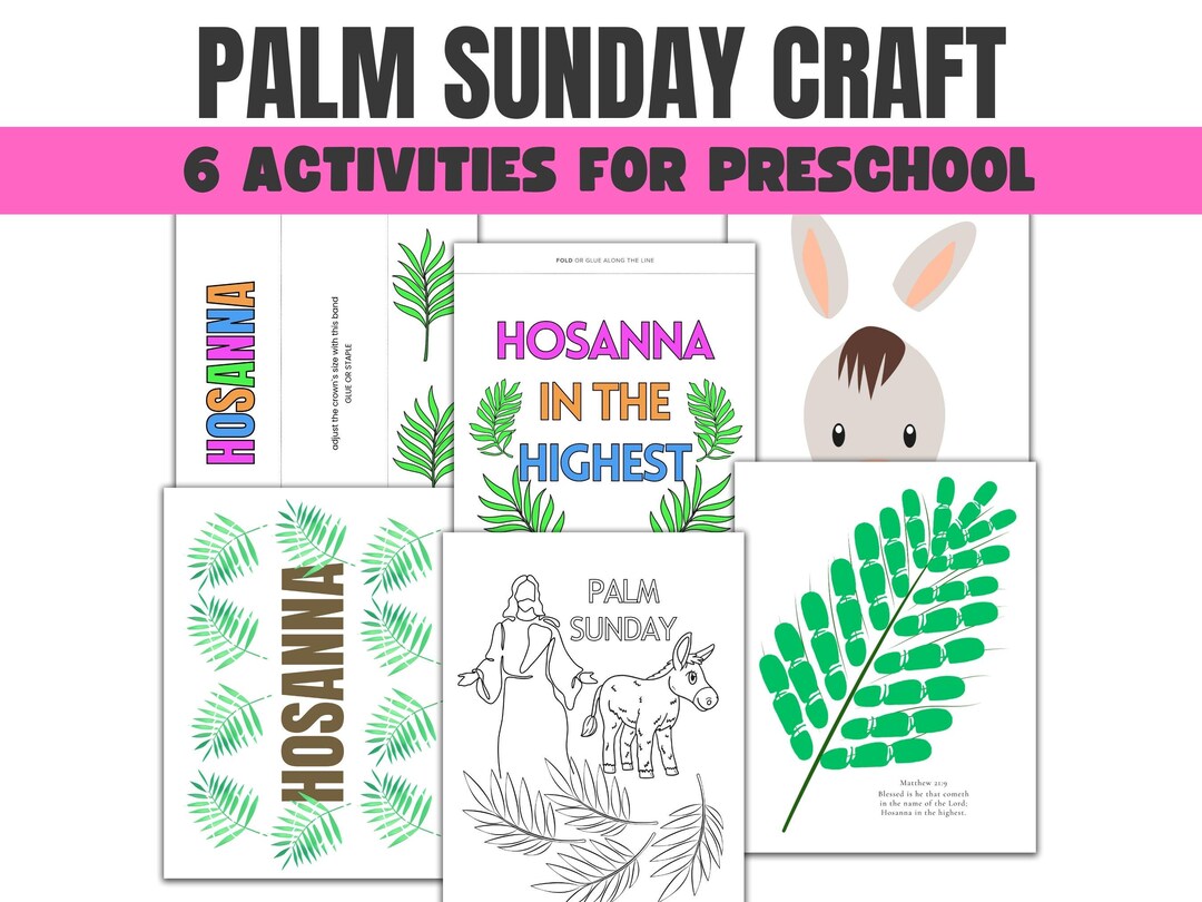 Palm Sunday Craft for Preschoolers, Palm Sunday for Kids, Palm Sunday ...