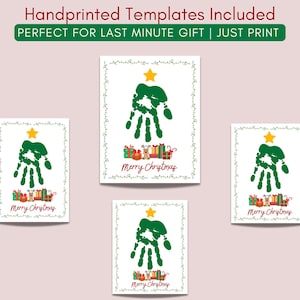 Christmas Tree Handprint Craft, Holiday Handprint, Christmas Handprint ...