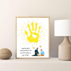 Nativity Christmas Handprint Craft, Holiday Handprint, Jesus Birth ...