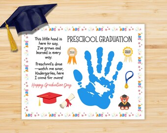 Last Day of School / Graduation Handprint Craft - Etsy