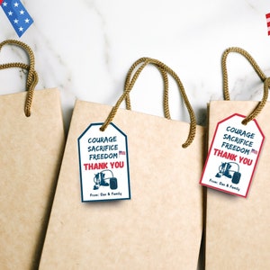 Happy Veterans Day Gift Tags, Veterans Day Tags, Veteran Appreciation ...