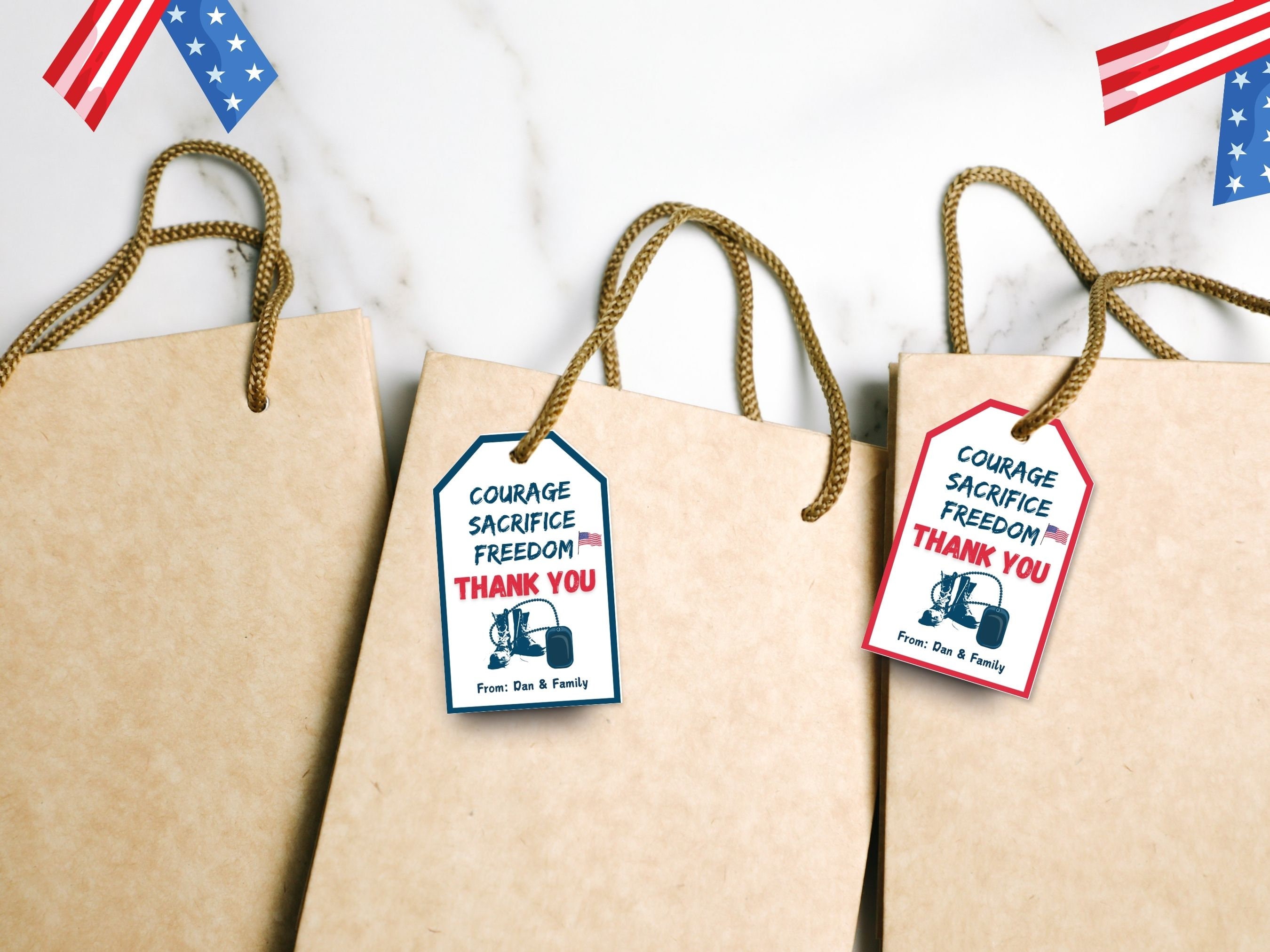 Happy Veterans Day Gift Tags, Veterans Day Tags, Veteran Appreciation ...