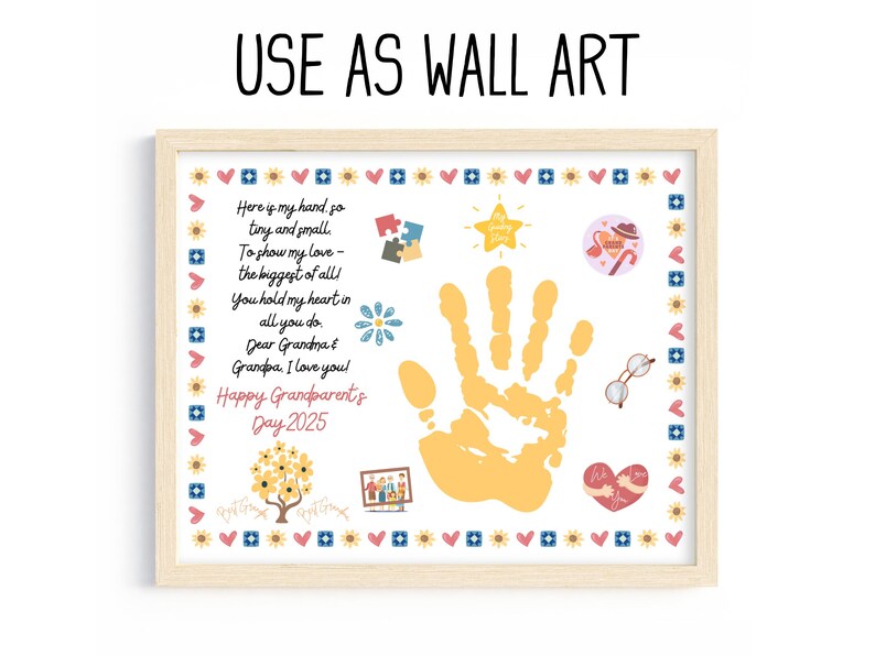 Grandparents Day Handprint Craft, Grandparents Day Handprint Art ...