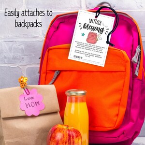 Backpack Blessing Tags, Back to School Prayer Tags, Preschool Backpack ...