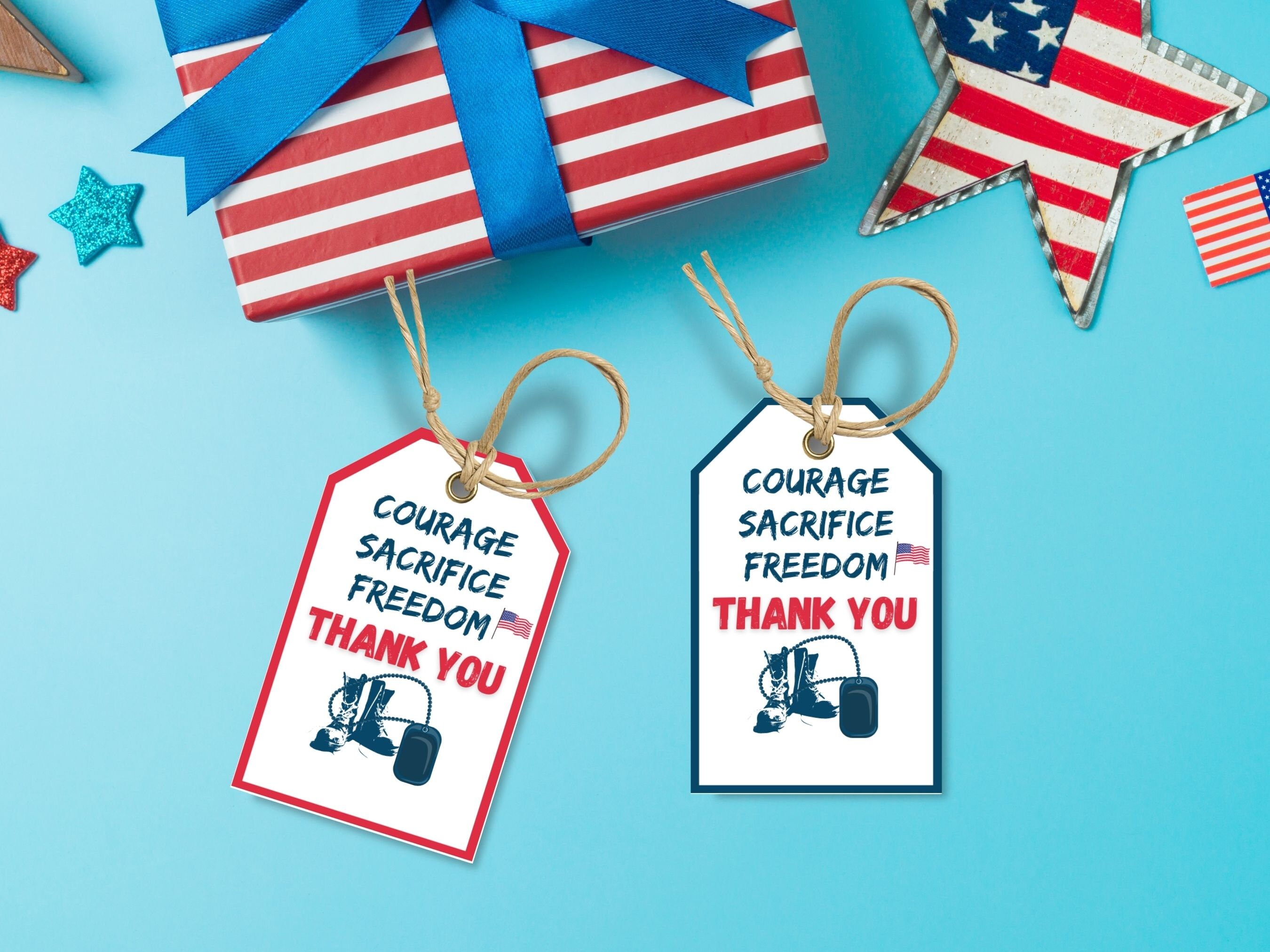 Happy Veterans Day Gift Tags, Veterans Day Tags, Veteran Appreciation ...