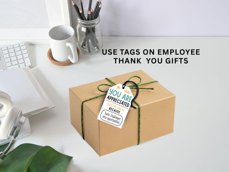 Employee Appreciation Gift Tags: Staff and Coworker Recognition ...