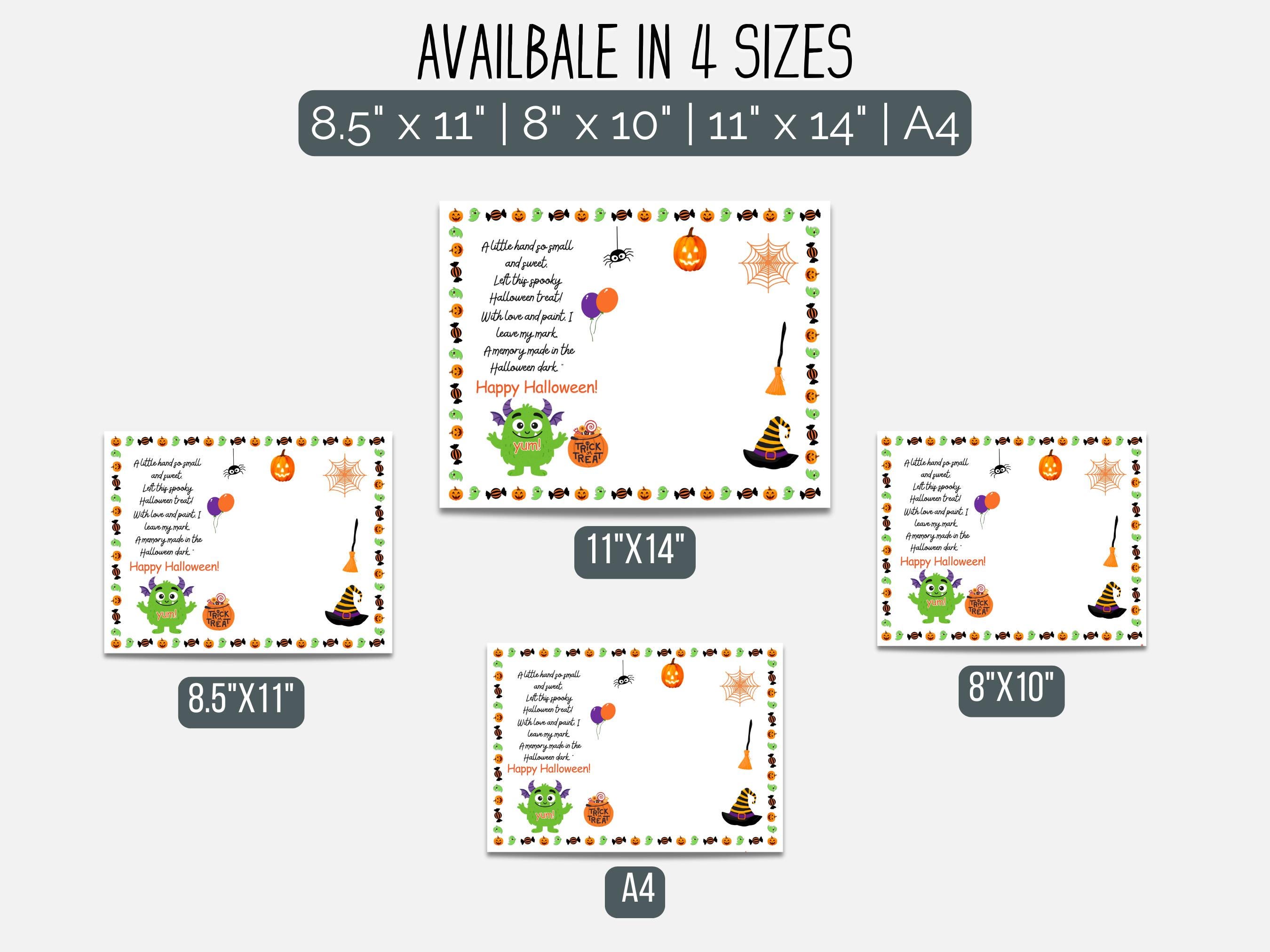 Halloween Handprint Craft Template: Preschool Classroom Keepsake ...