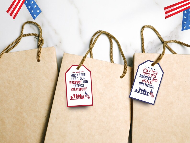 Veterans Day Gift Tag, Veterans Day Tags, Veterans Day Labels, Editable ...