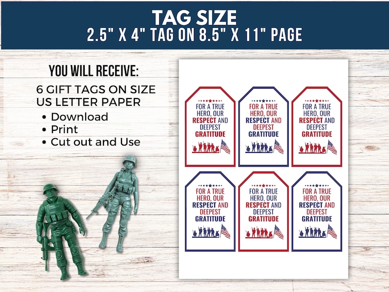 Veterans Day Gift Tag, Veterans Day Tags, Veterans Day Labels, Editable ...