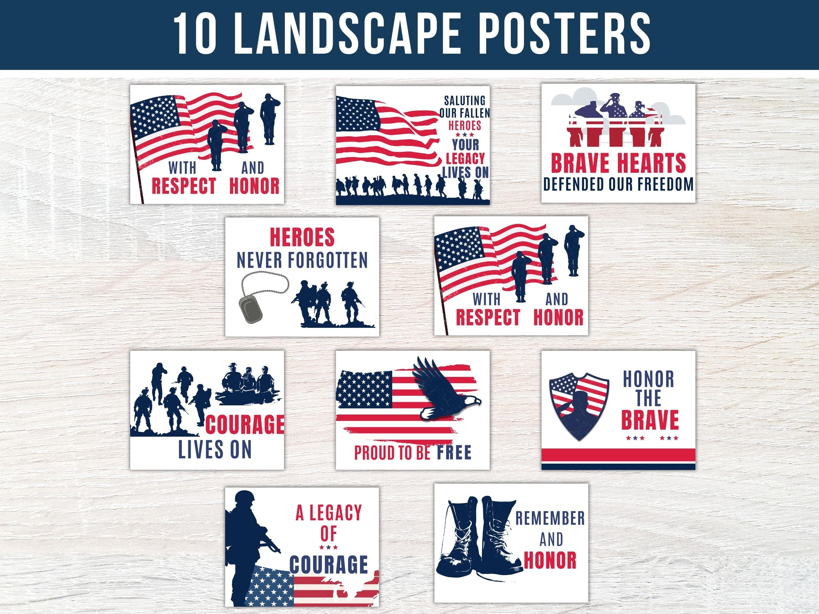 Memorial Day Bulletin Board Kit, Memorial Day Posters, Patriotic ...