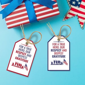 Veterans Day Gift Tag, Veterans Day Tags, Veterans Day Labels, Editable ...