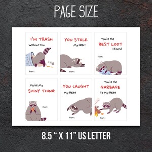Funny Raccoon Valentine's Day Card, Raccoon Valentines Card, Funny ...