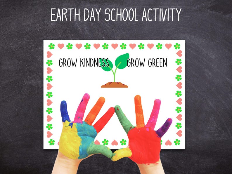 Earth Day Handprint, Earth Day Craft, Earth Day Handprint Art, Earth ...