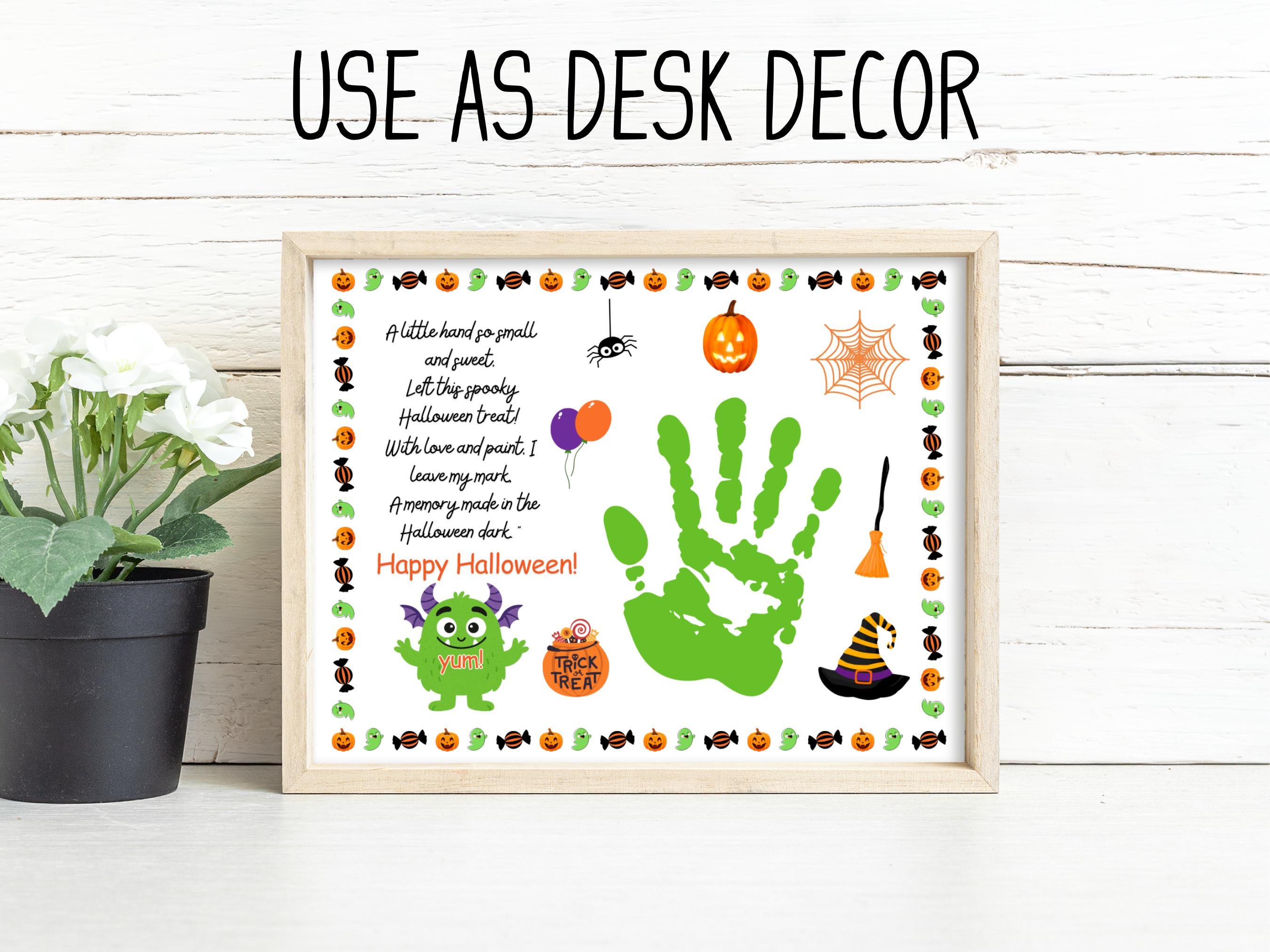 Halloween Handprint Craft Template: Preschool Classroom Keepsake ...
