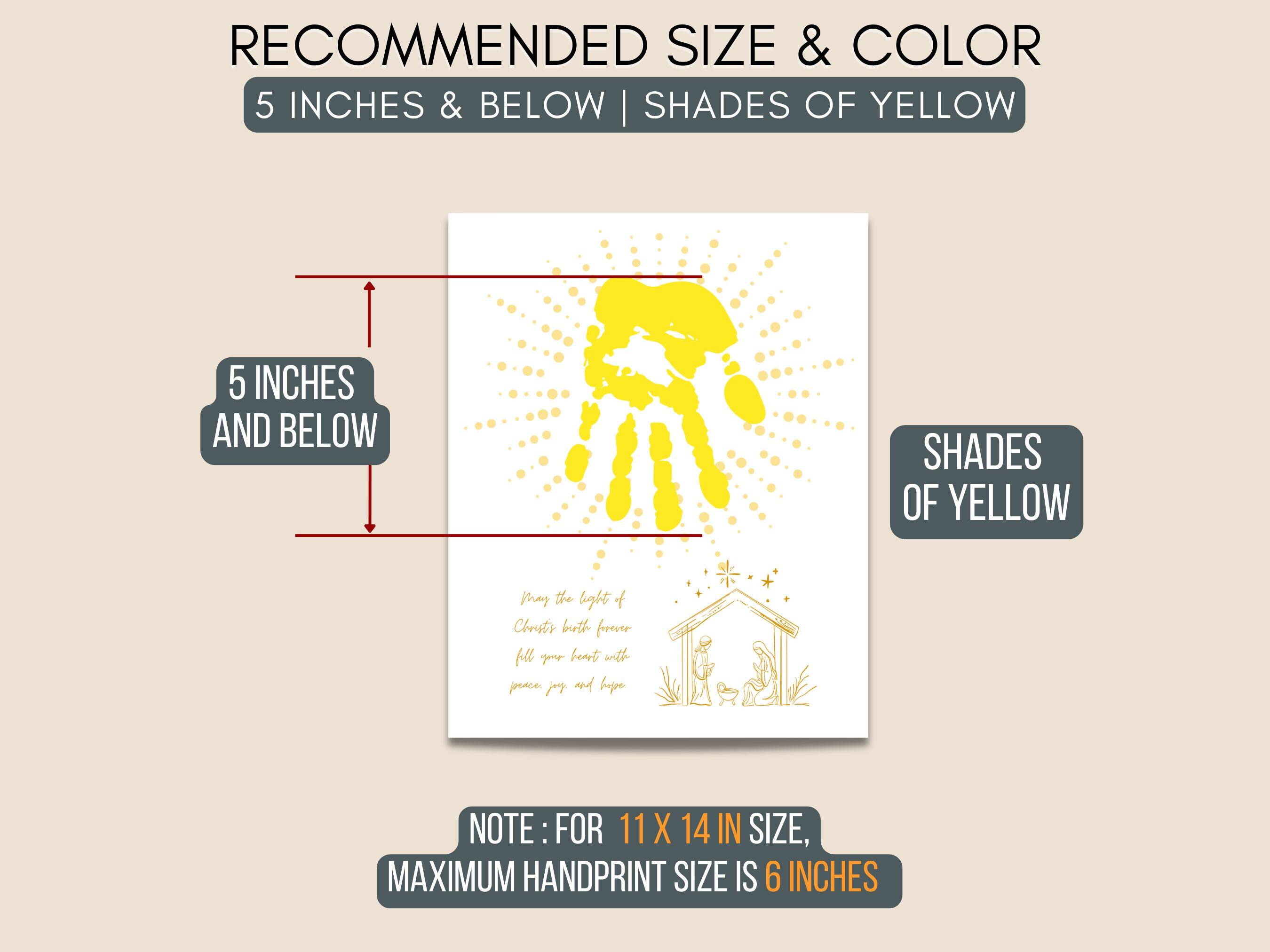 Nativity Handprint Craft, Nativity Scene Christmas Handprint, Sunday ...