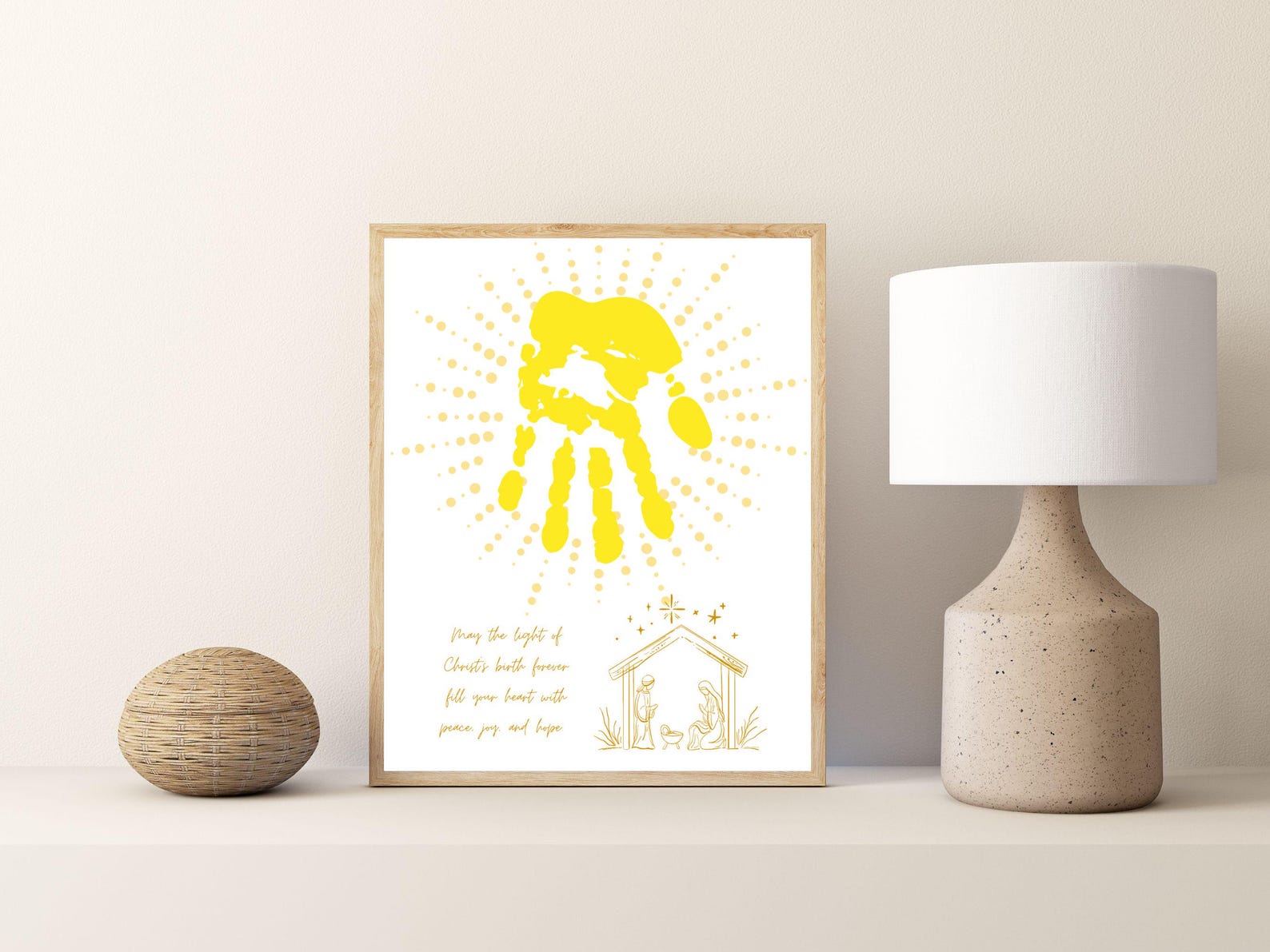 Nativity Handprint Craft, Nativity Scene Christmas Handprint, Sunday ...