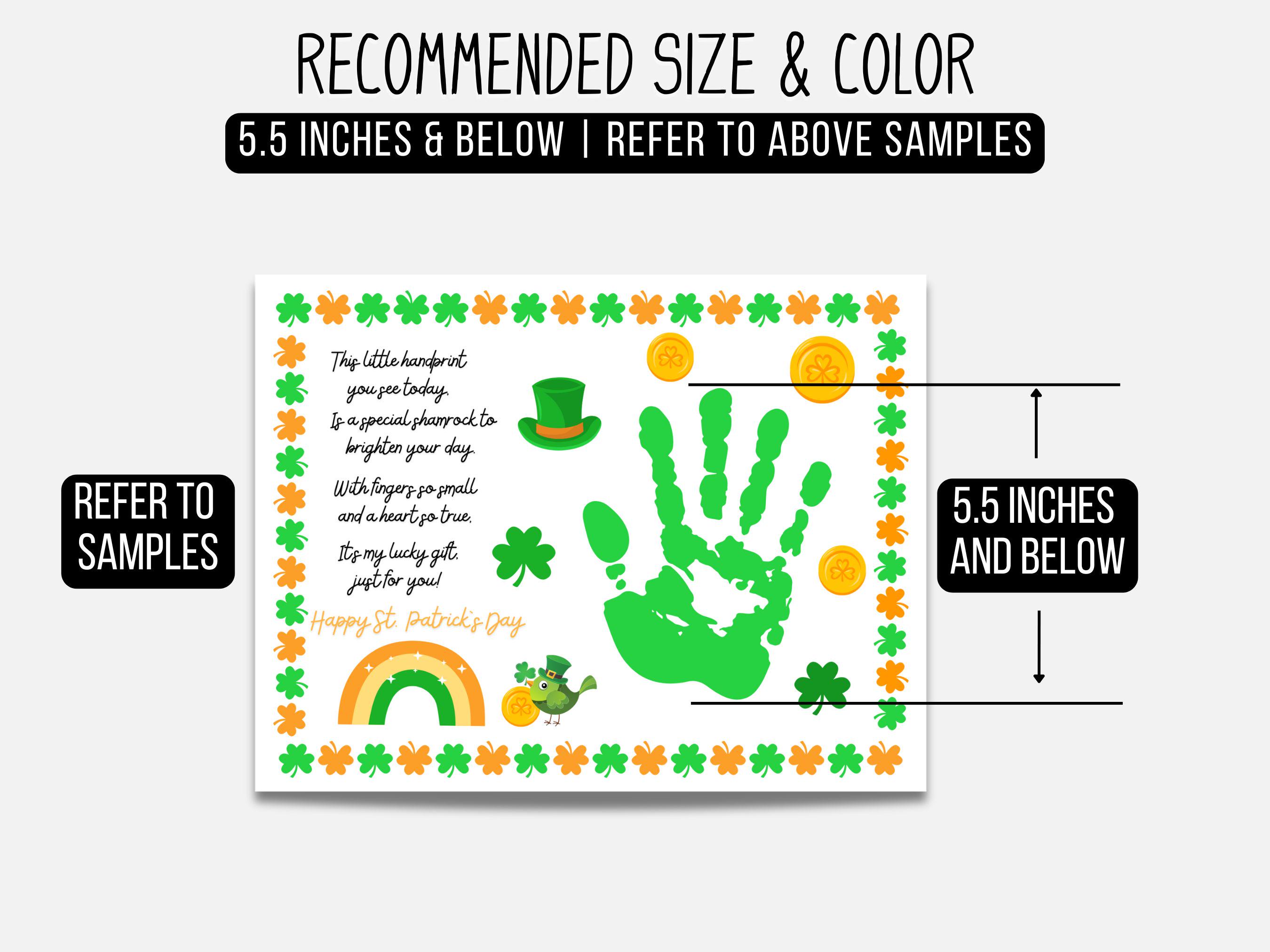 St Patricks Day Handprint Craft, Saint Patrick Handprint Art, Handprint ...