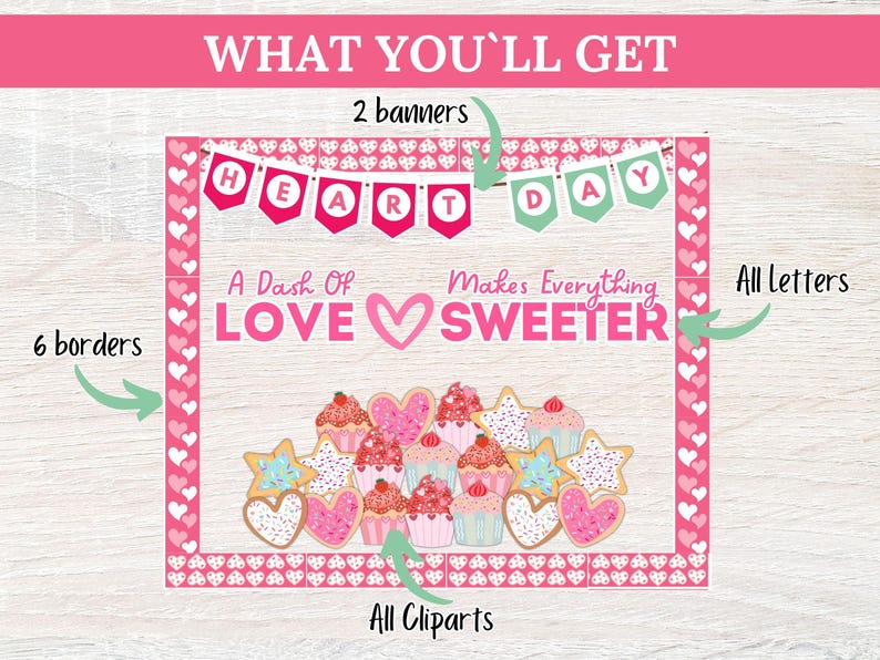 Valentines Day Bulletin Board Kit, Valentine Bulletin Board Ideas ...