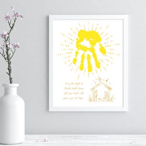 Nativity Handprint Craft, Nativity Scene Christmas Handprint, Sunday ...