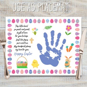 Easter Handprint Craft, Easter Handprint Art, Easter Handprint ...