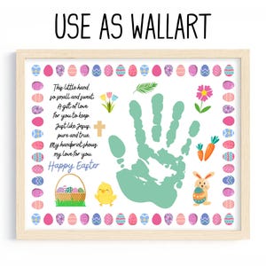 Easter Handprint Craft, Easter Handprint Art, Easter Handprint ...