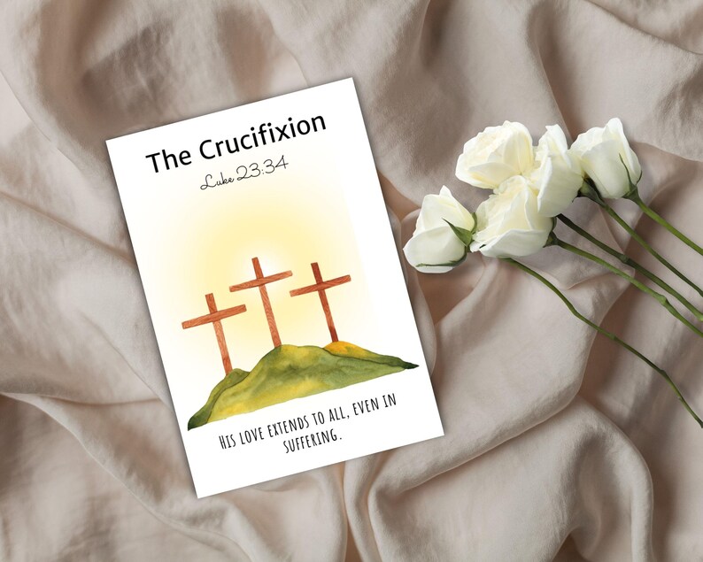 Holy Week Devotional Cards, Easter Story Cards, Easter Devotion Cards ...