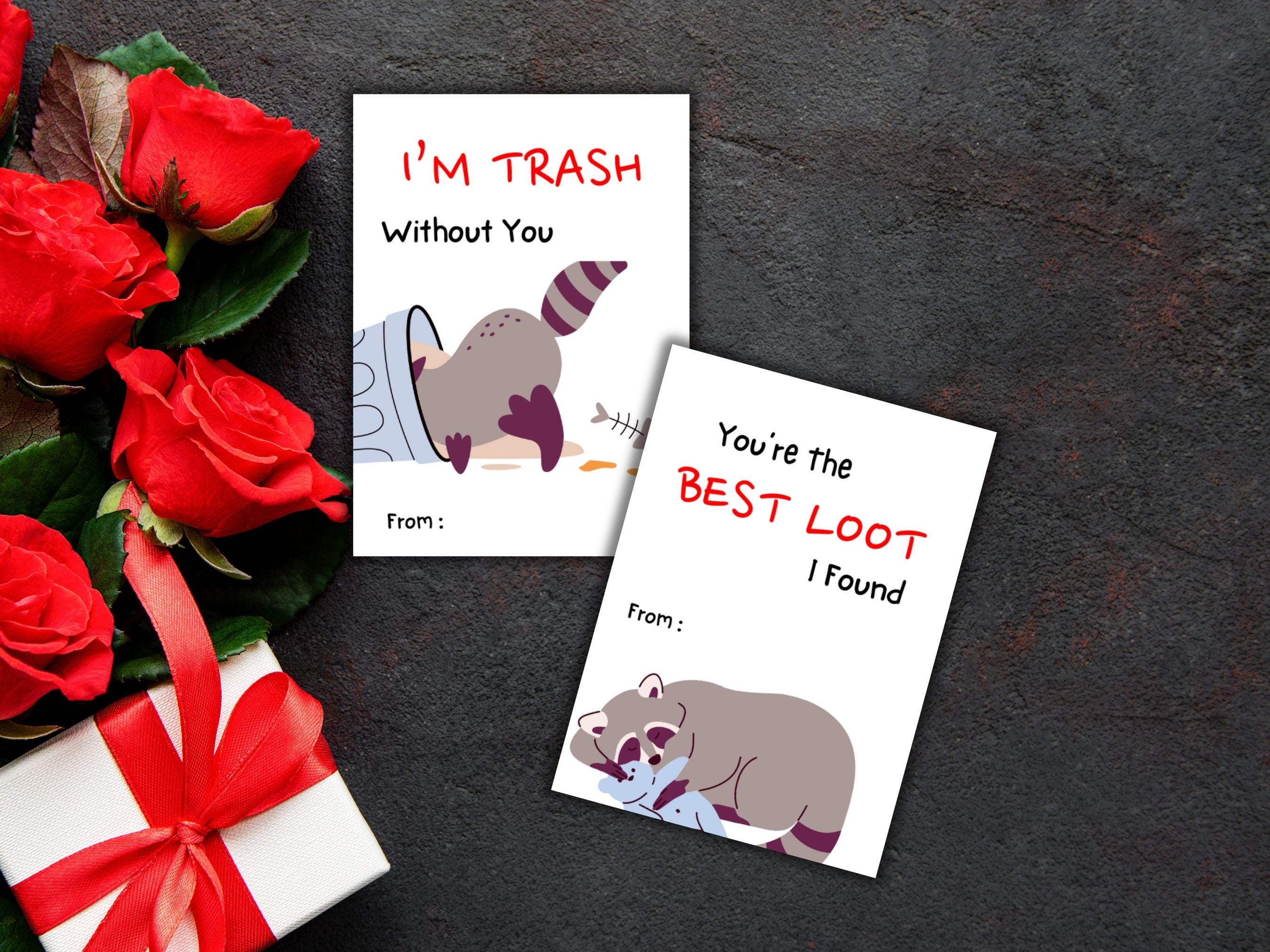 Funny Raccoon Valentine's Day Card, Raccoon Valentines Card, Funny ...