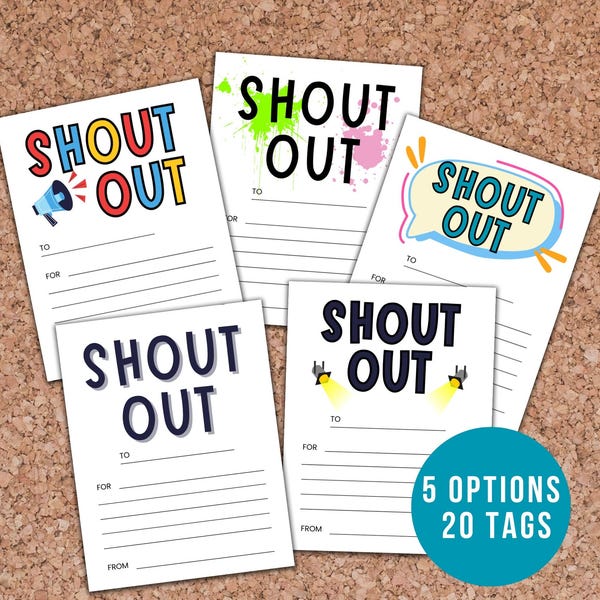 Shout Out Cards - Etsy