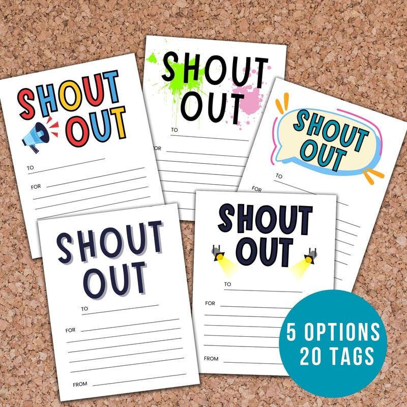 Shout Out Cards - Etsy