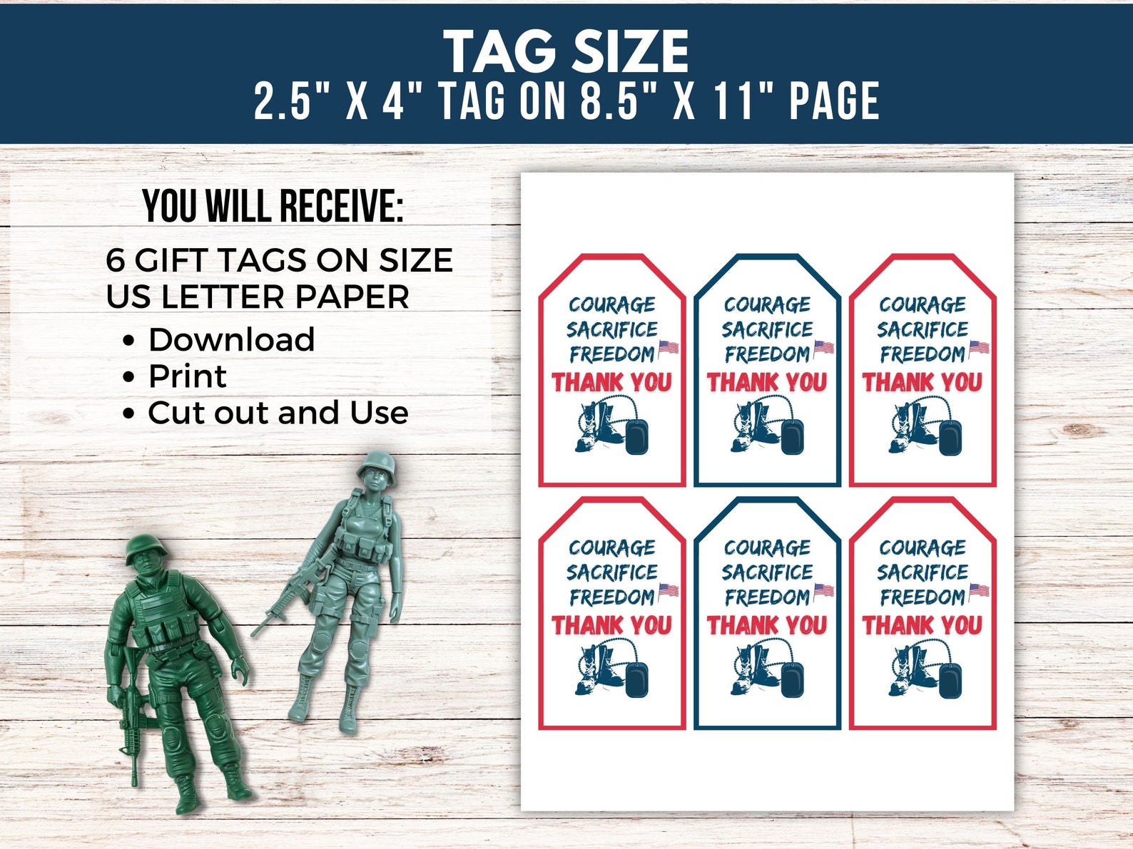Happy Veterans Day Gift Tags, Veterans Day Tags, Veteran Appreciation ...