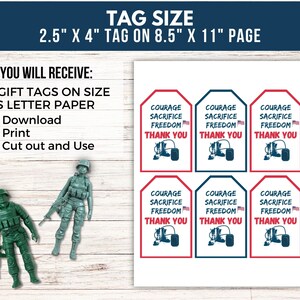 Happy Veterans Day Gift Tags, Veterans Day Tags, Veteran Appreciation ...