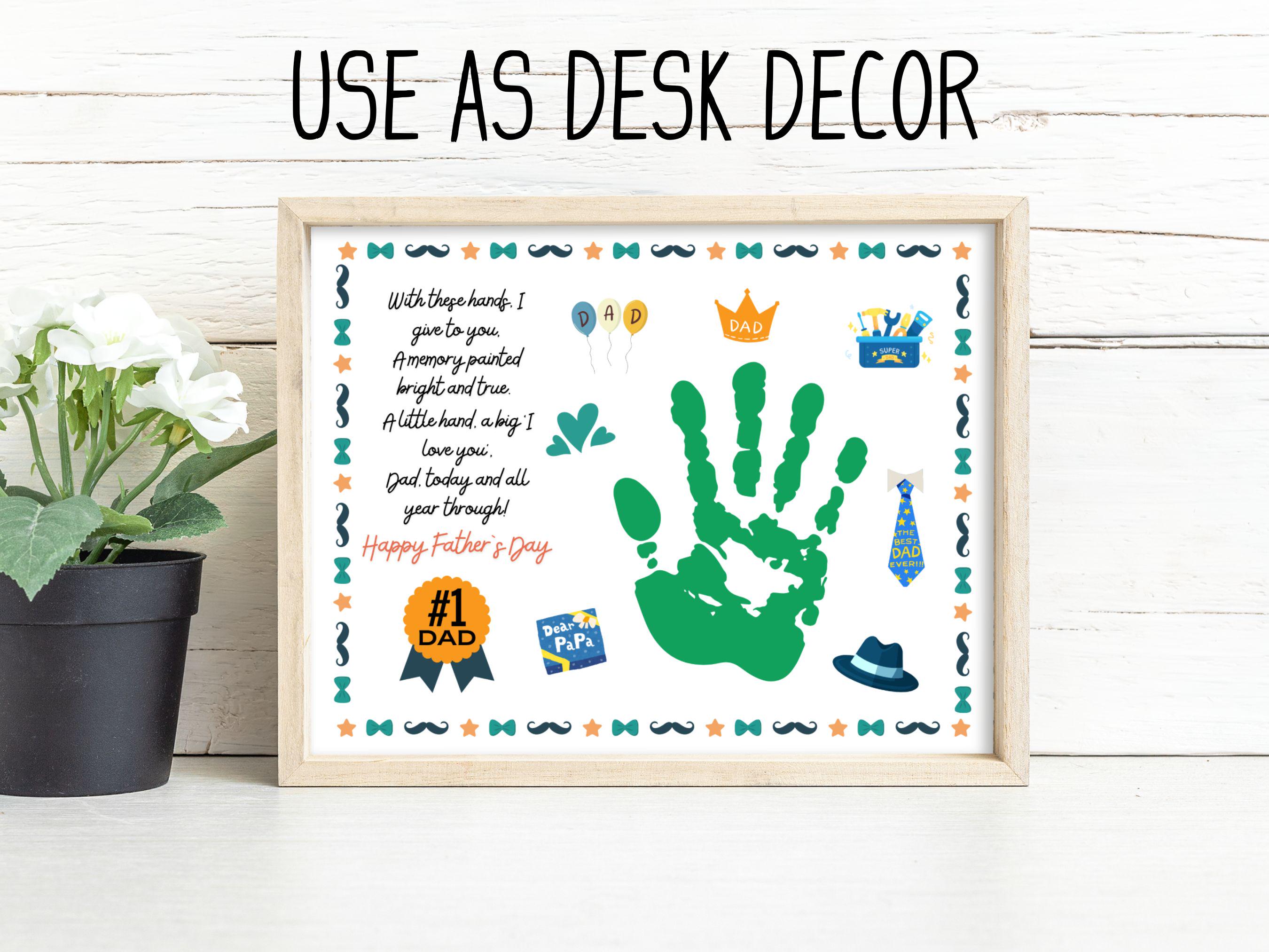 Fathers Day Handprint Craft, Fathers Day Keepsake Poem, Fathers Day ...