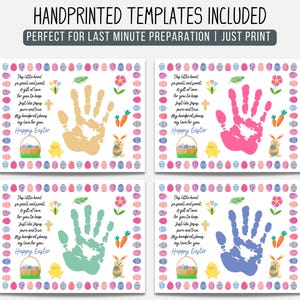 Easter Handprint Craft, Easter Handprint Art, Easter Handprint ...