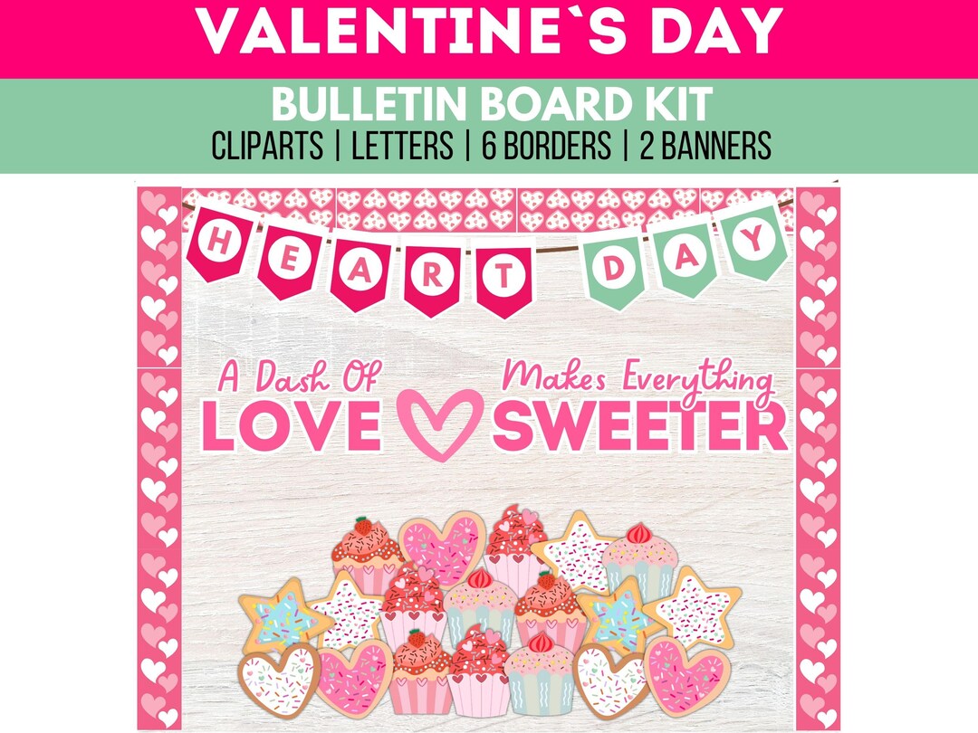 Valentines Day Bulletin Board Kit, Valentine Bulletin Board Ideas ...